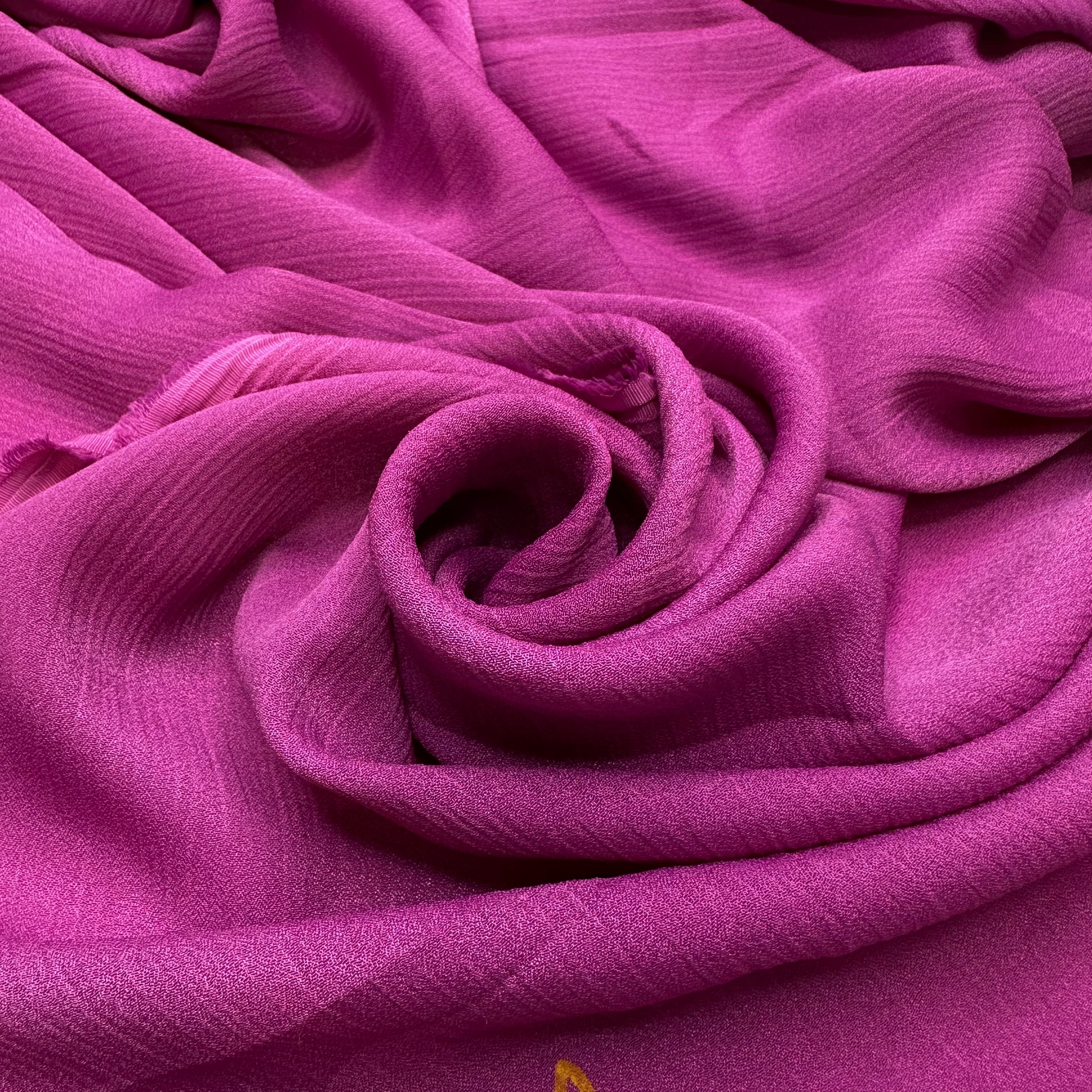 With The Empress Permission - Crinkle Satin Poly Woven - Light Purple ...