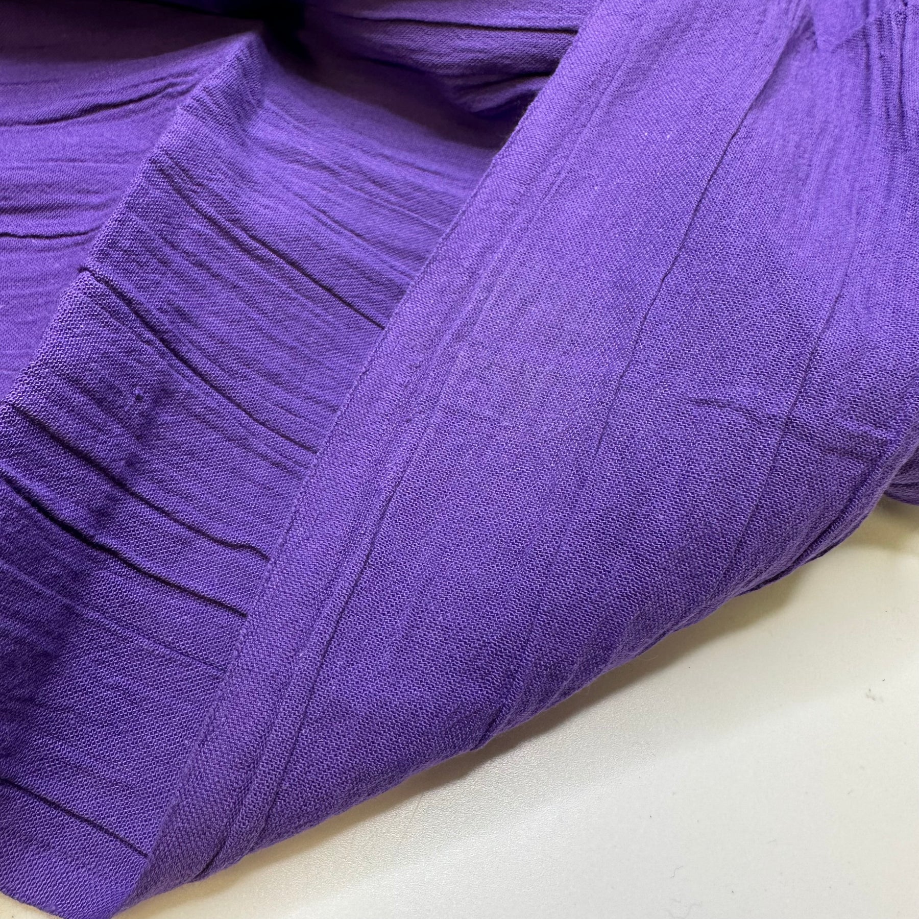 Diva Diva Diva - Crinkle Cotton Woven - Purple - 1.35M Bundle | FABCYCLE