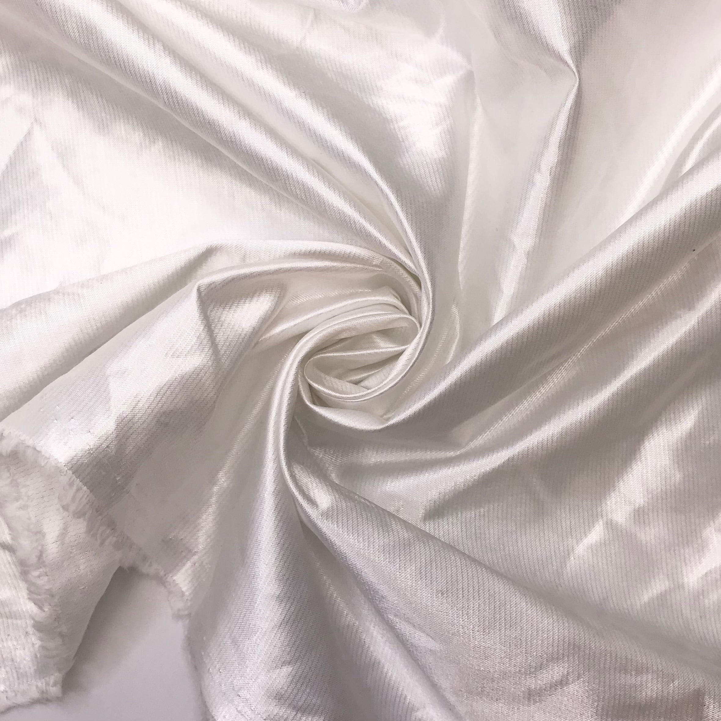 Happy Ducky - Waterproof Satin Pinstripe Nylon Blend Woven - White ...