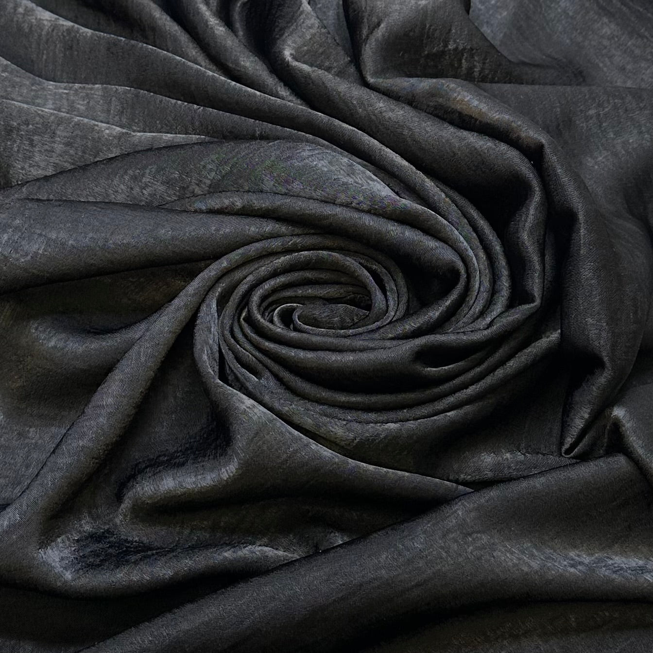Hint Of Luxury - Polyester Blend Woven - Black - Bundles | FABCYCLE