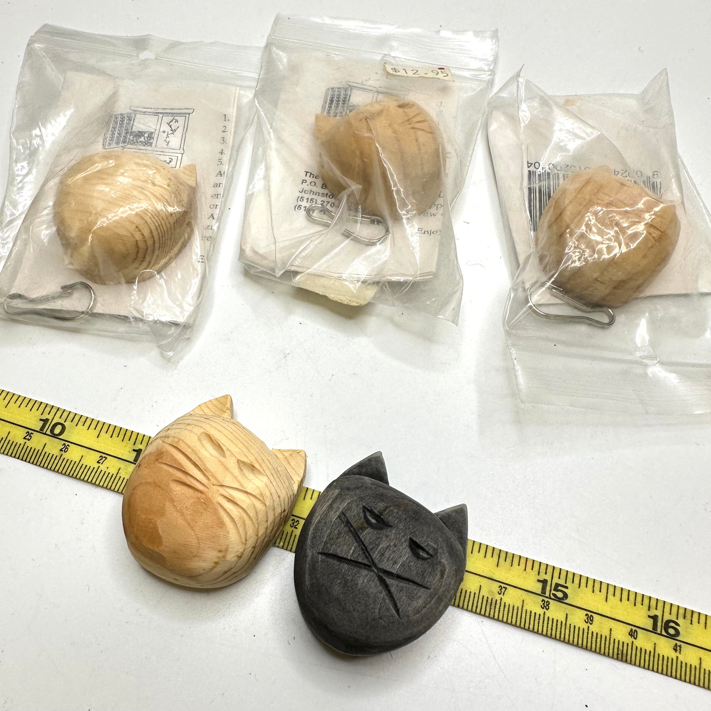 Wooden Cat Heads Craft - Wood - 5 Pack | FABCYCLE