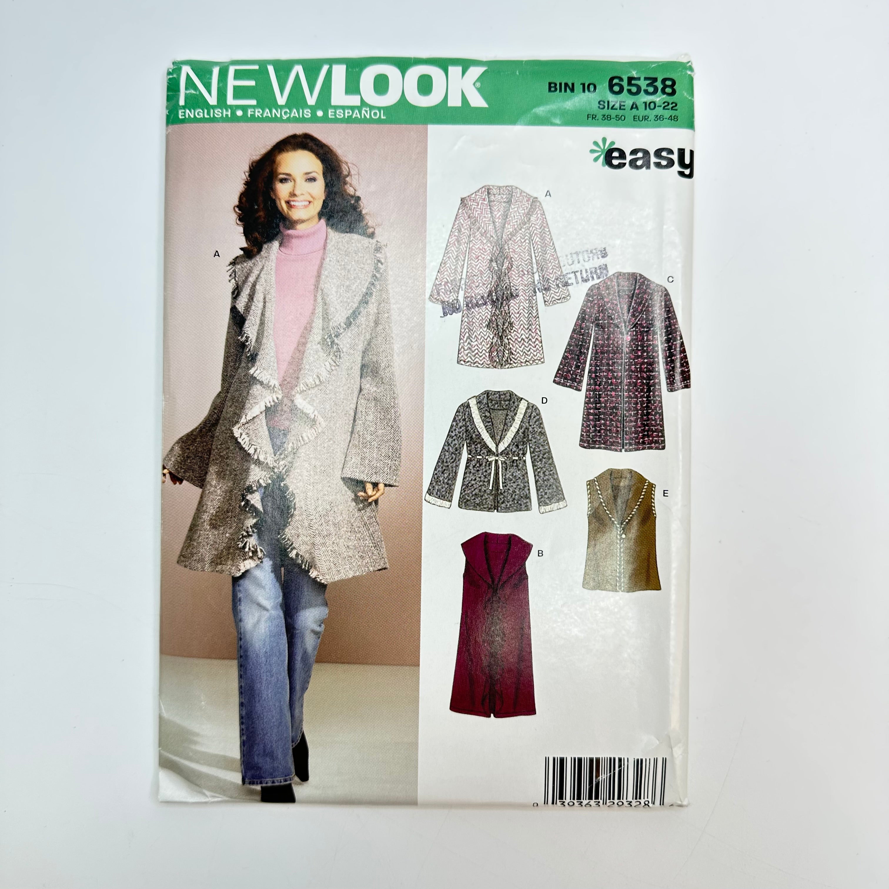 Sewing Pattern - Womenswear - New Look 6538 | FABCYCLE