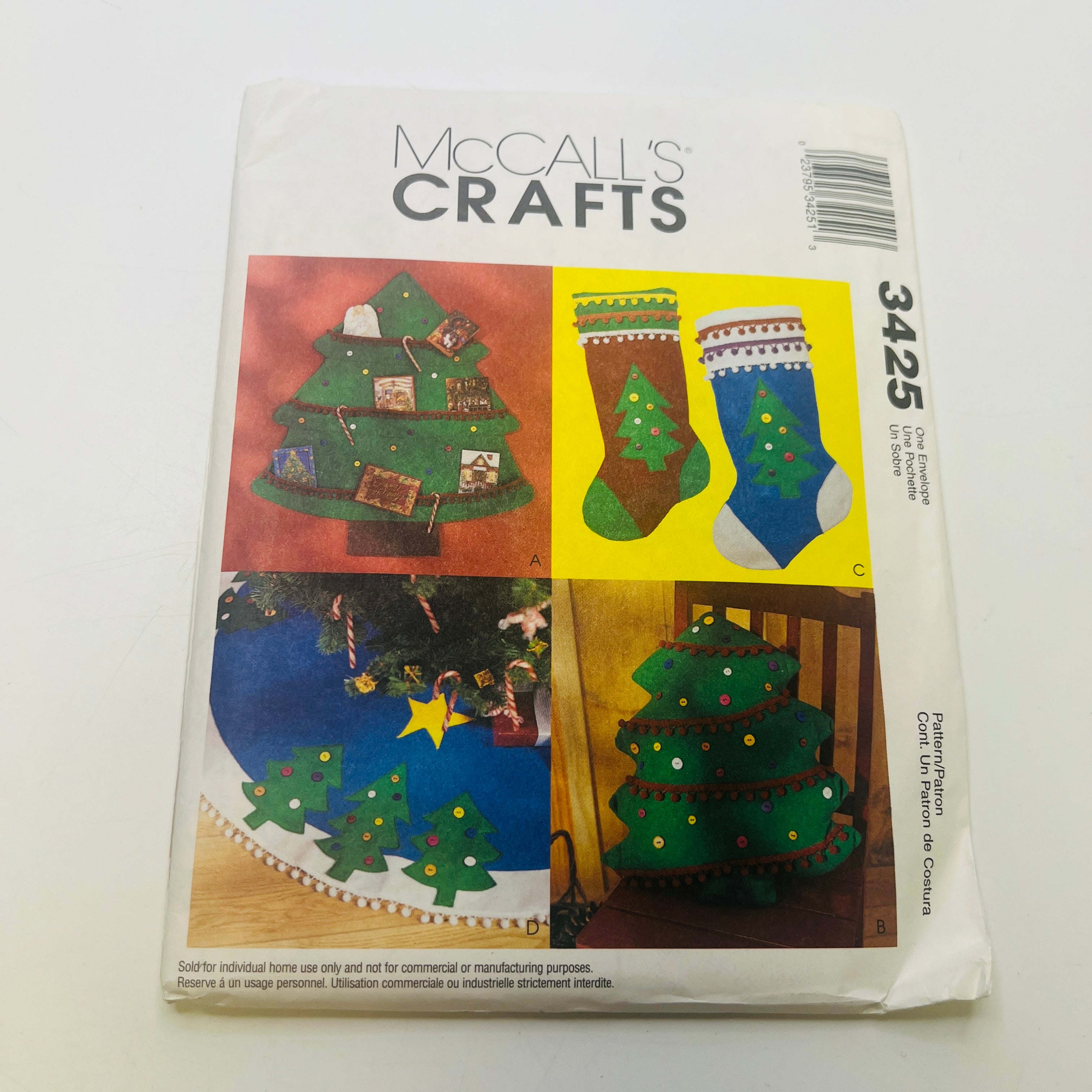 Sewing Pattern - Craft - McCall's 3425 | FABCYCLE