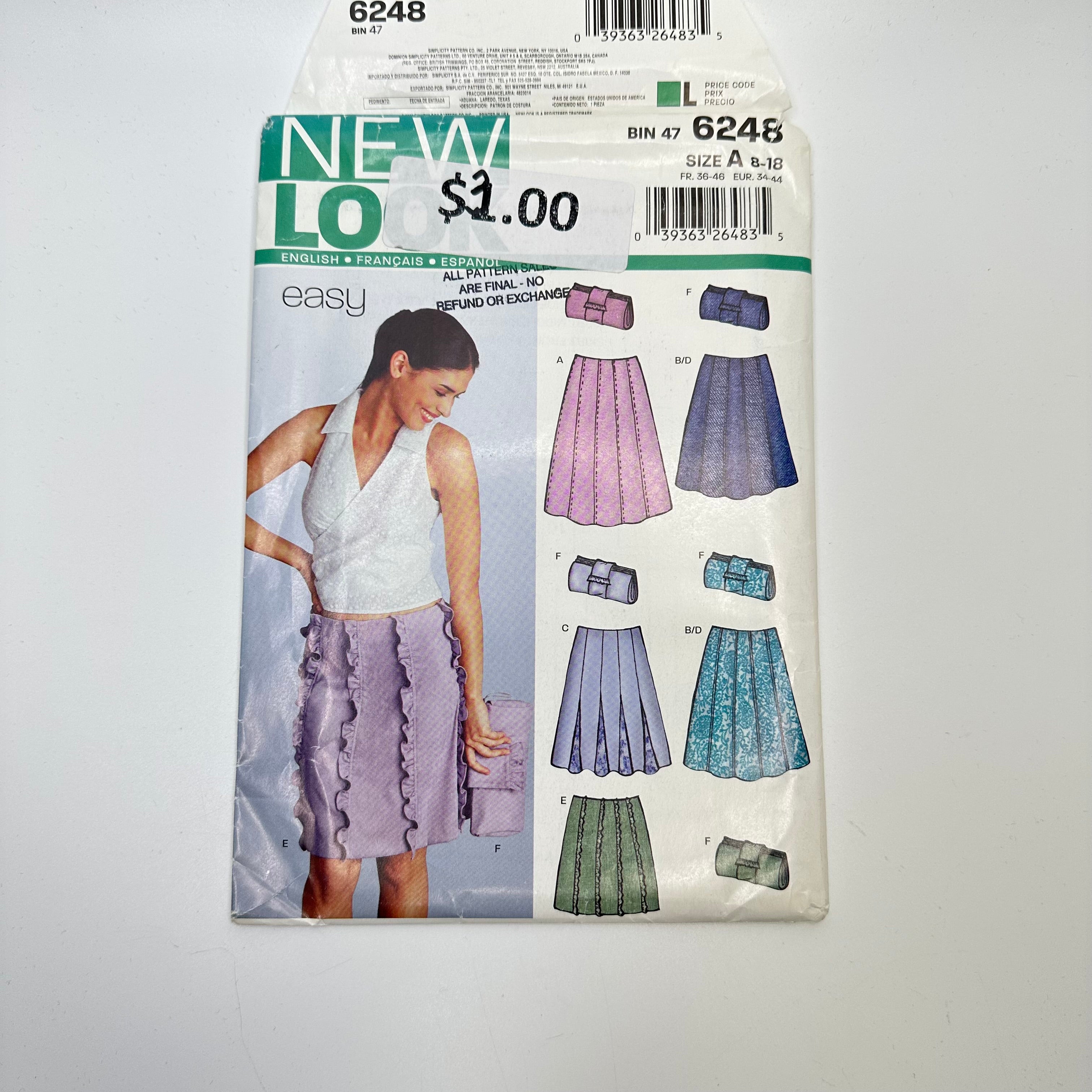 Sewing Pattern - Womenswear - New Look 6248 | FABCYCLE