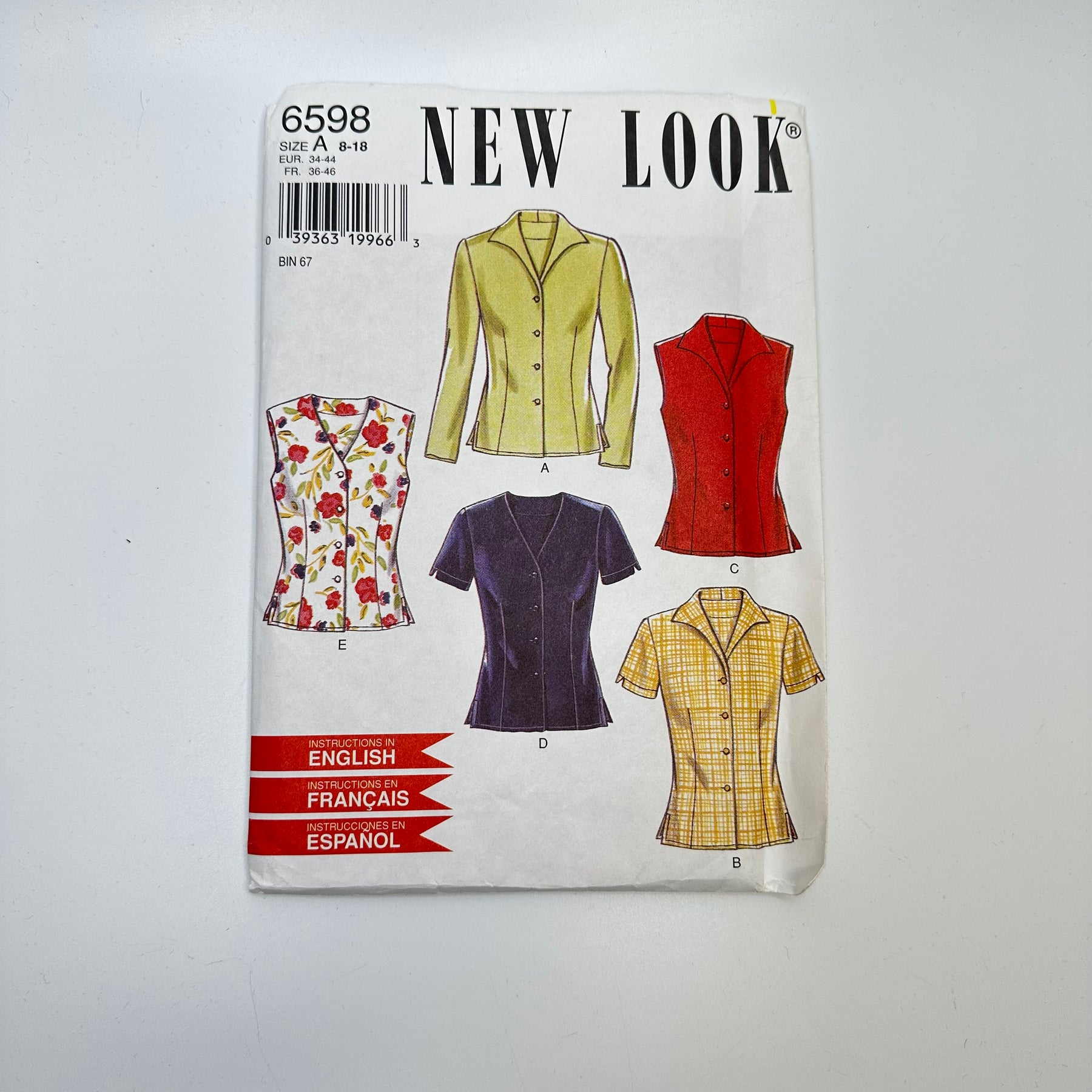 Sewing Pattern - Womenswear - New Look 6598 | FABCYCLE
