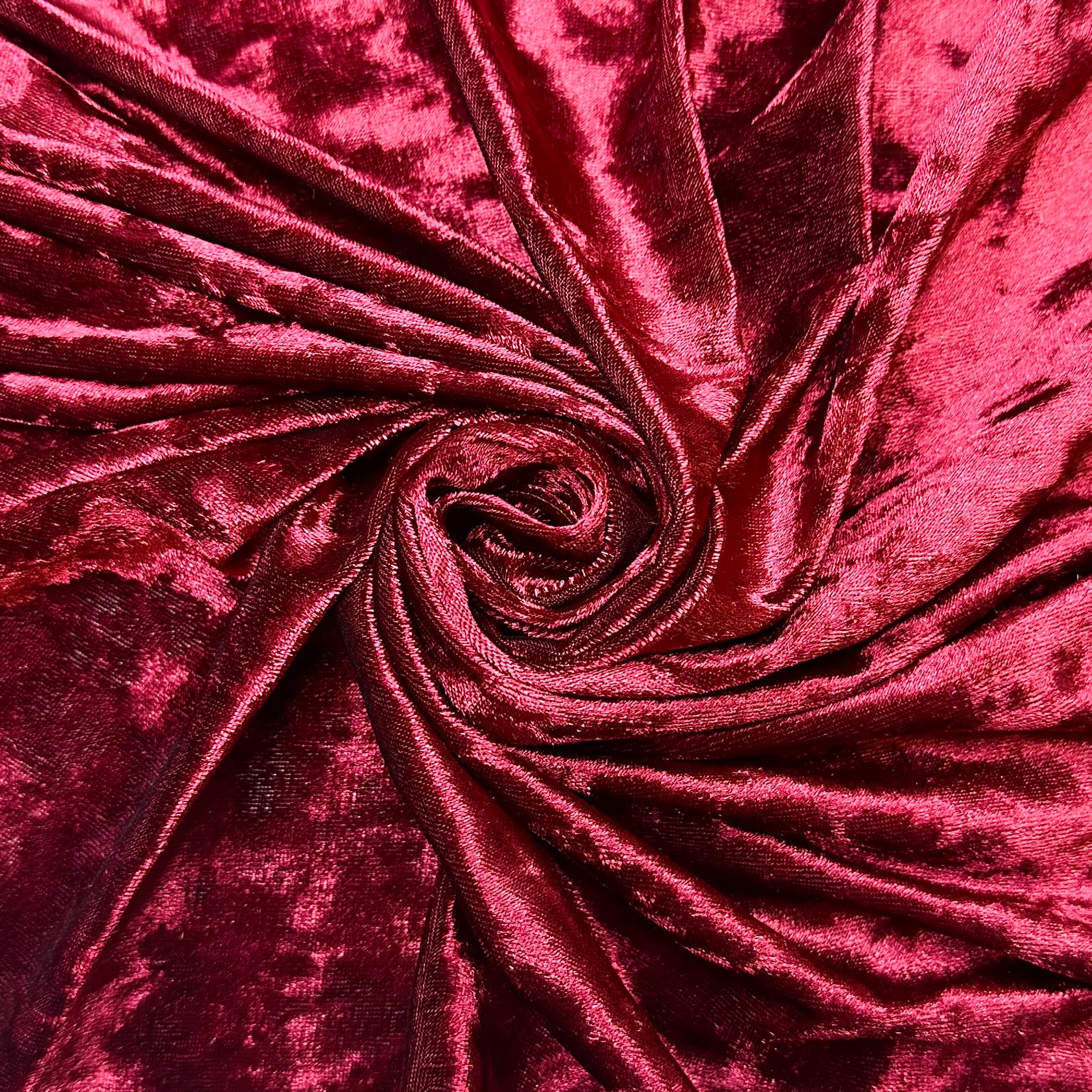 Curtain Call - Knitted Velour 100% Poly Knit - Red/Burgundy - Bundles ...