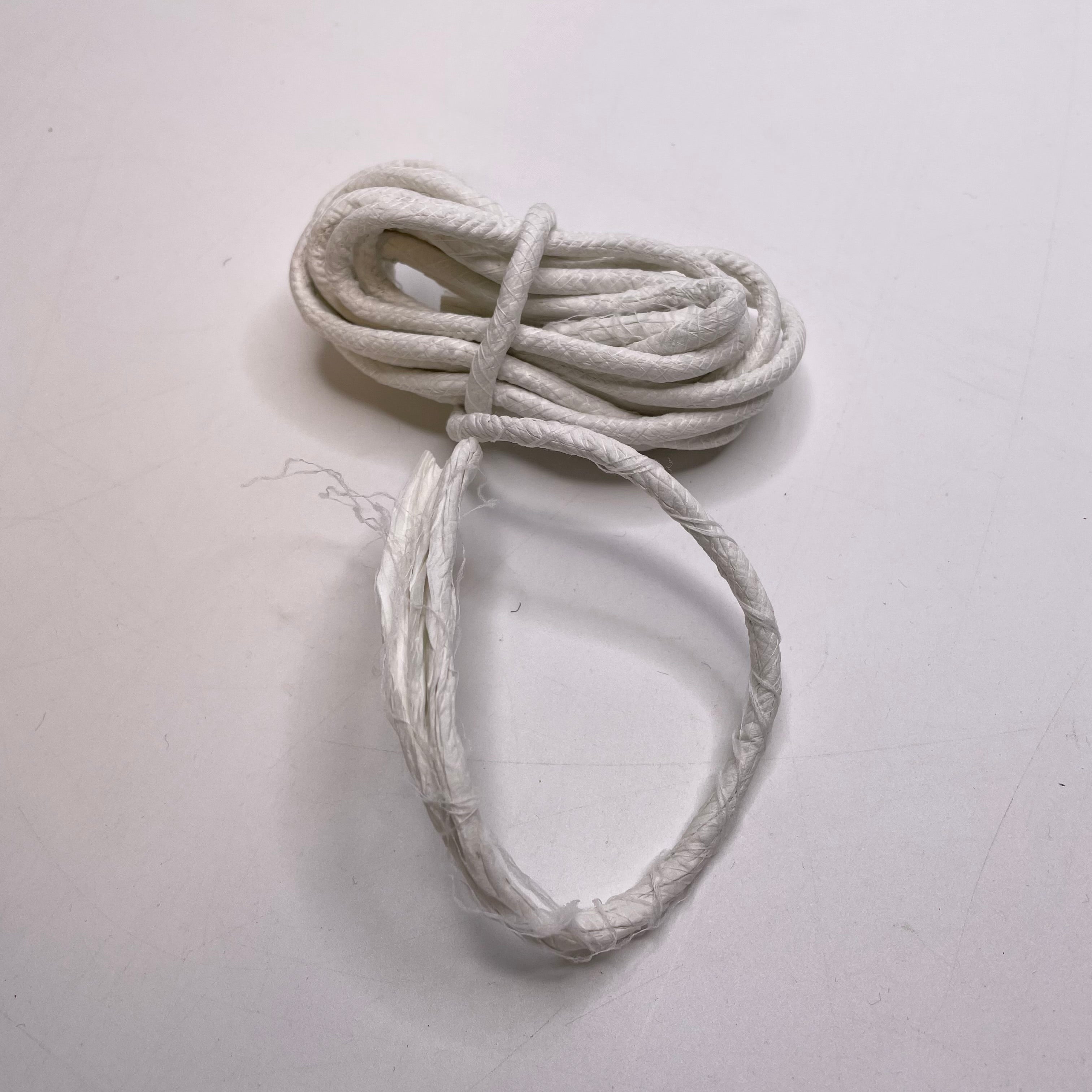 4mm) Rope Cording Trim - White - 3M Bundle | FABCYCLE