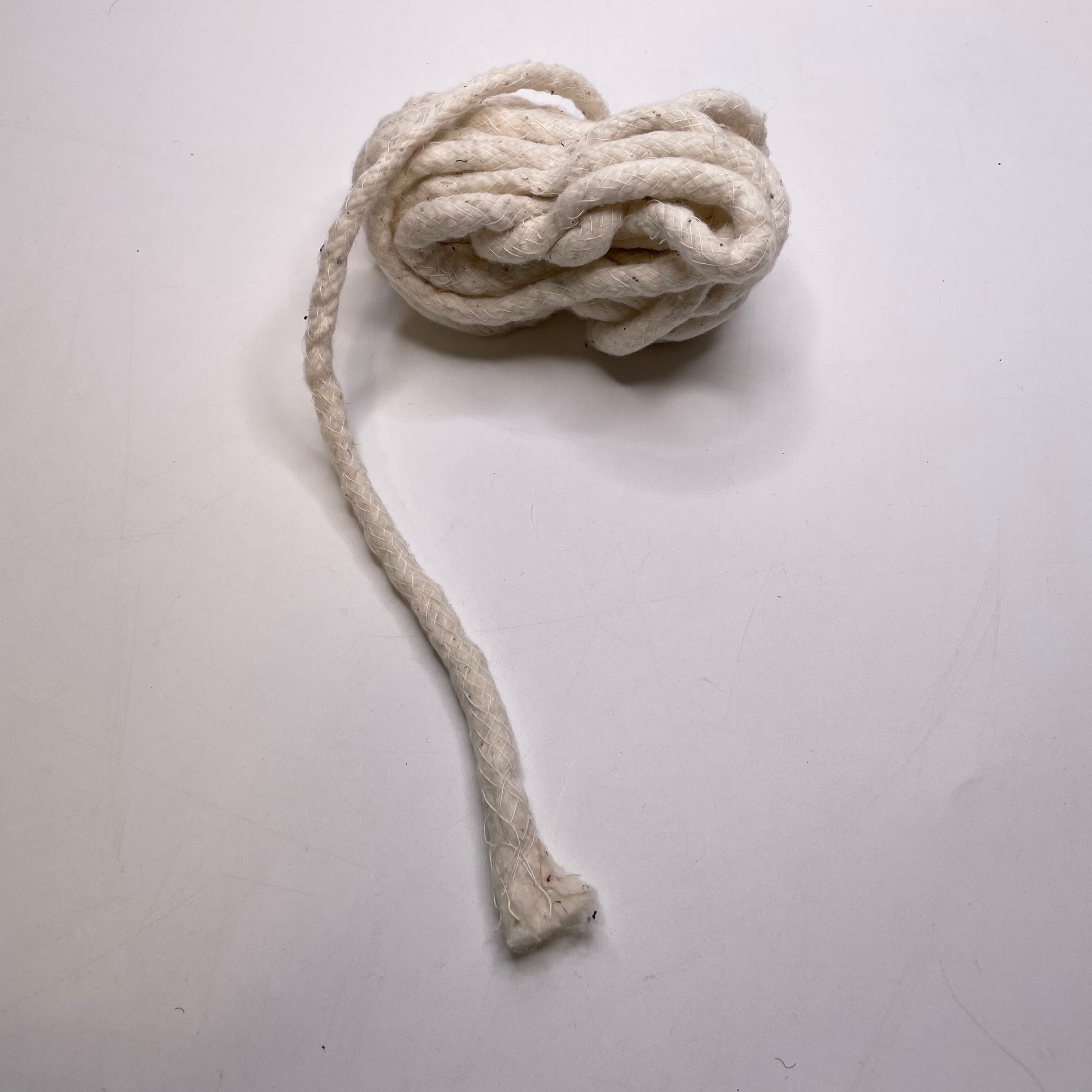 ½" (13mm) Rope Cording Trim - White - 5.4M Bundle | FABCYCLE