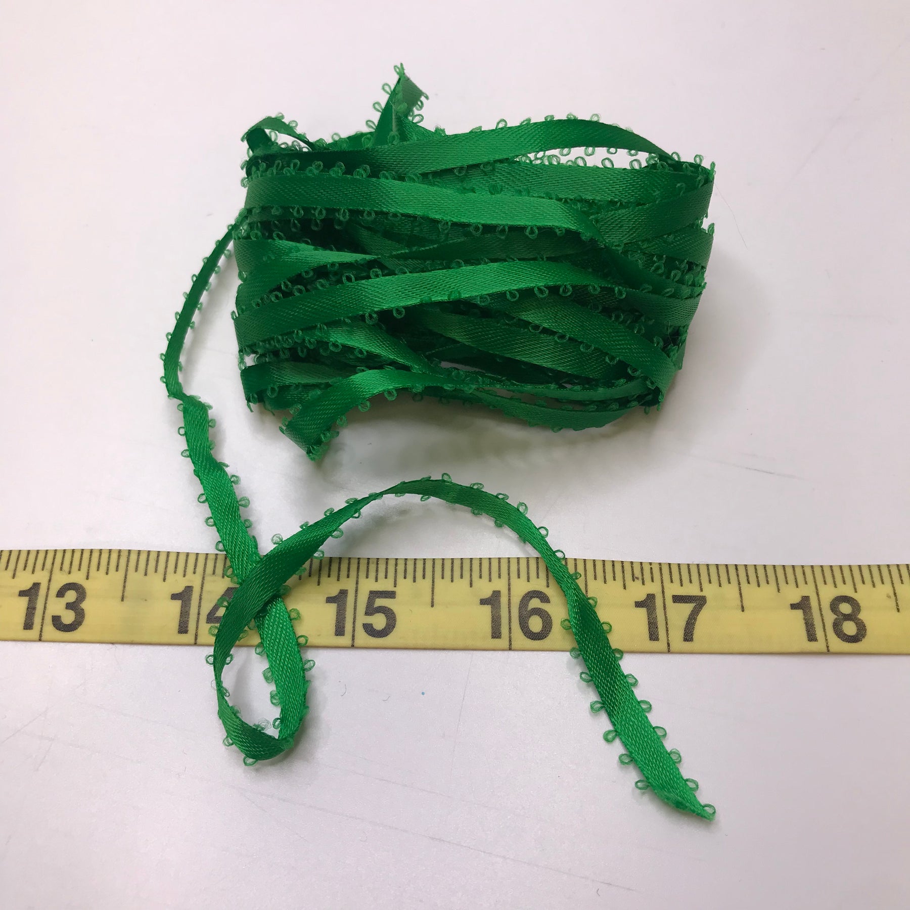 ¼" (6mm) Satin Ribbon Trim - Green - 4.5M Bundle | FABCYCLE