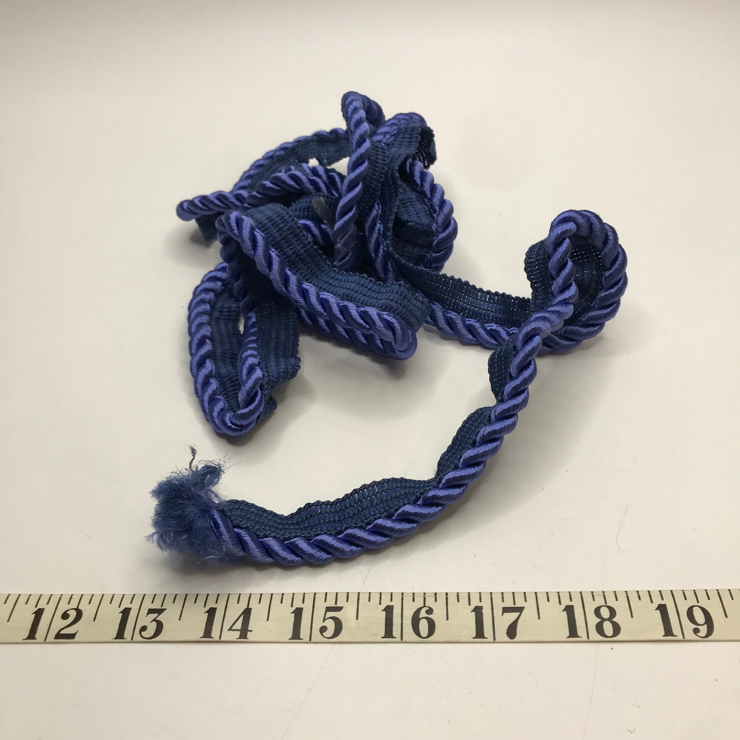¾" (19mm) Rope Cording Trim - Blue - 1.9M Bundle | FABCYCLE