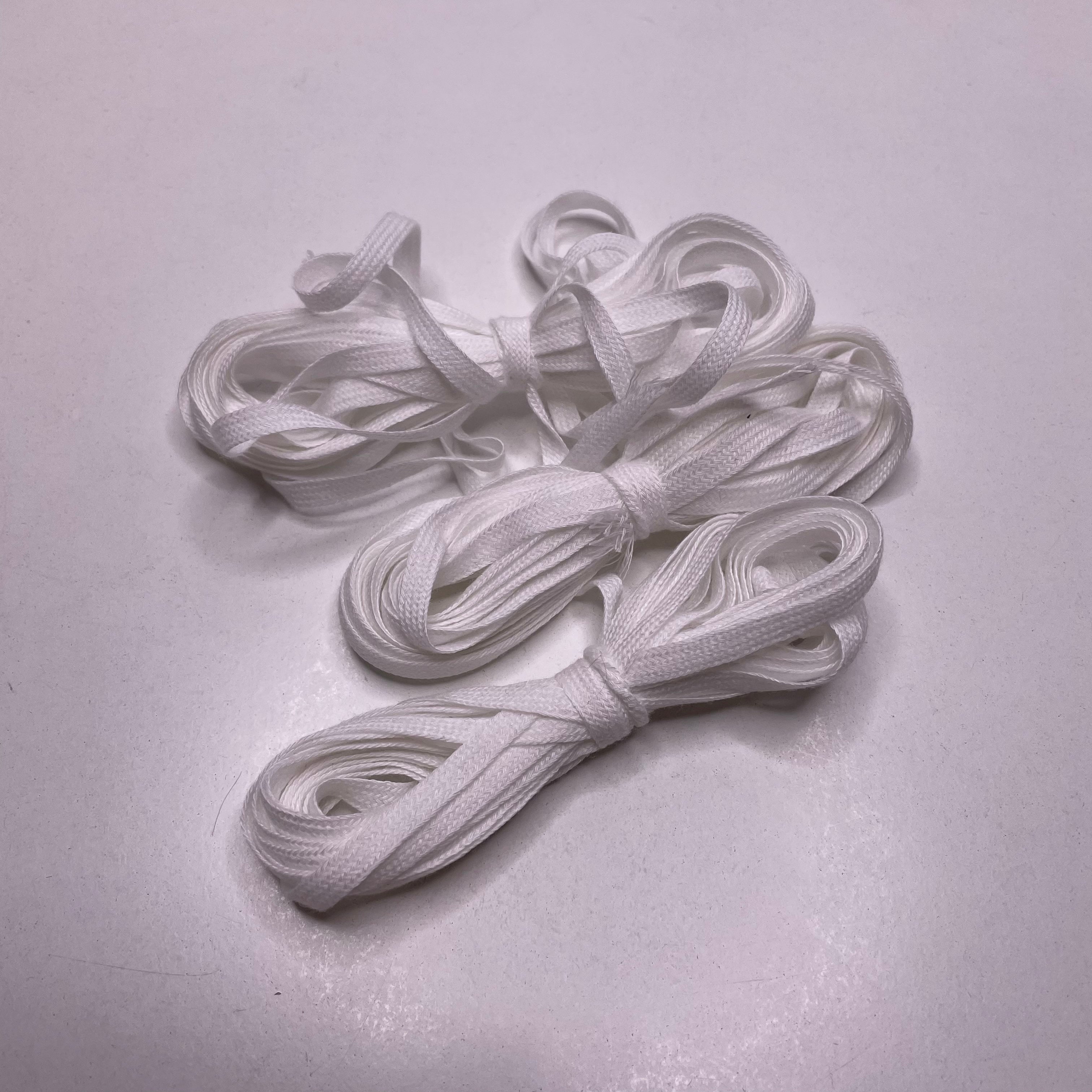 ¼" (6mm) Twill Tape Trim - White - Bundles | FABCYCLE